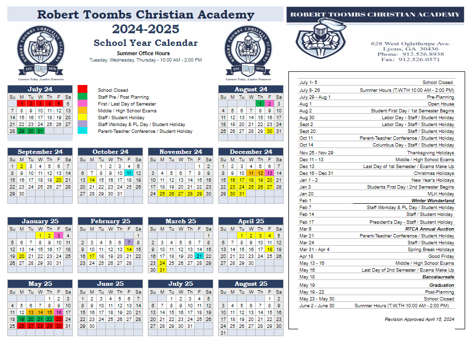 Robert Toombs Christian Academy - Lyons, GA